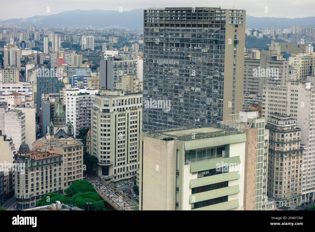 Aerial view white big buildings hi-res stock photography and images - Alamy