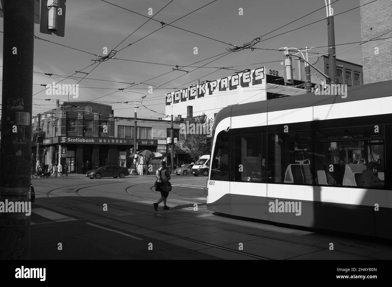 Busy Intersection in Downtown Toronto Stock Photo - Alamy