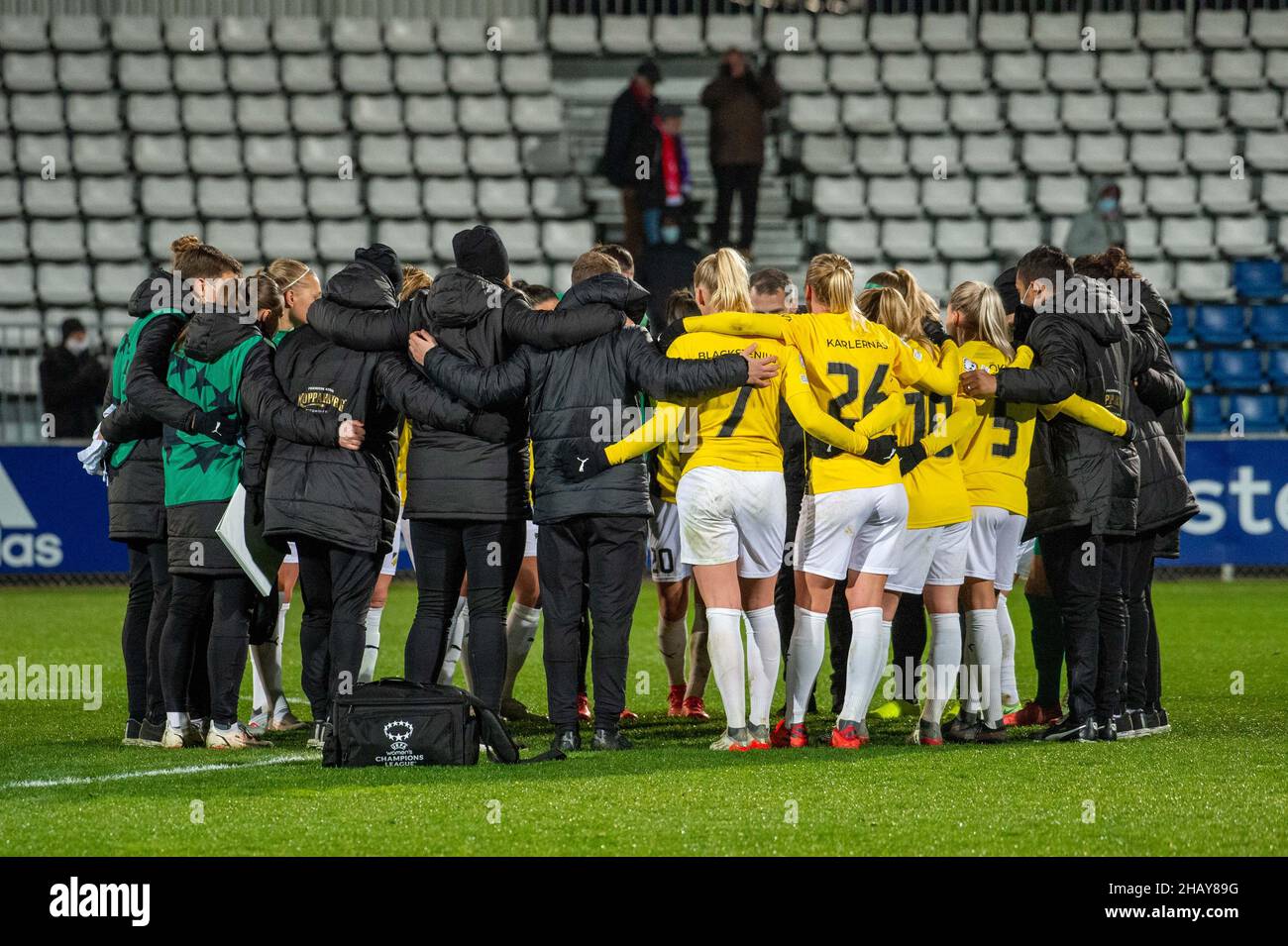 Hacken players after the UEFA Womens Champions League game between ...