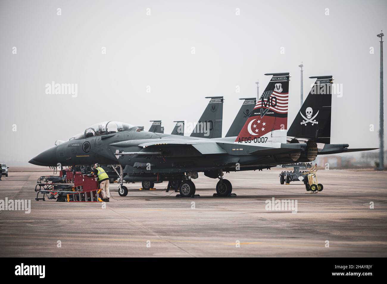 A Republic of Singapore Air Force F-15SG assigned to the 428th Fighter ...