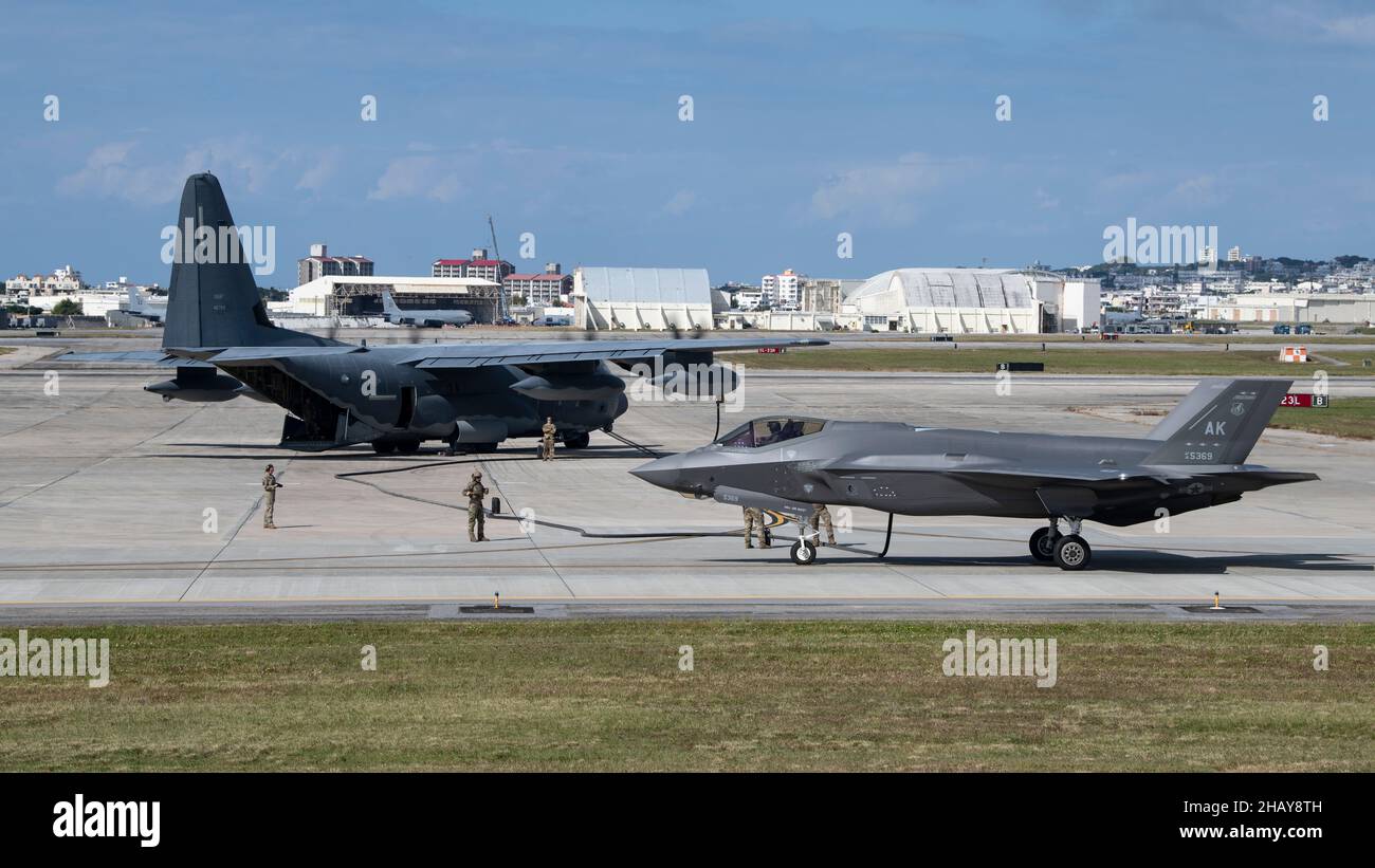 A forward area refueling point is set up on the flightline in support ...
