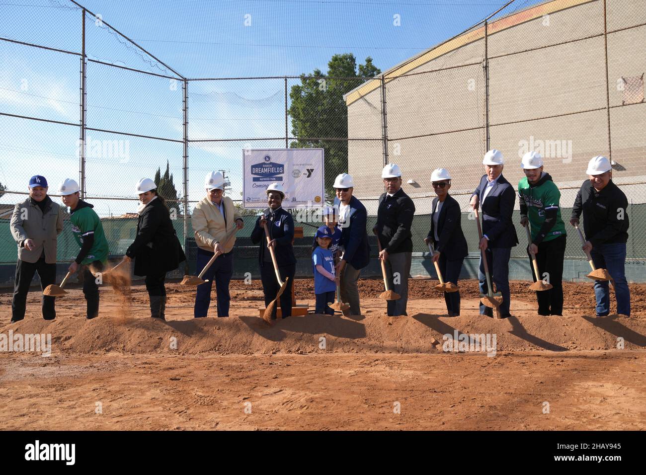 Jorge Jarrin, Vernon Mayor Melissa Ybarra, Jaime Jarrin, Maywood mayor ...