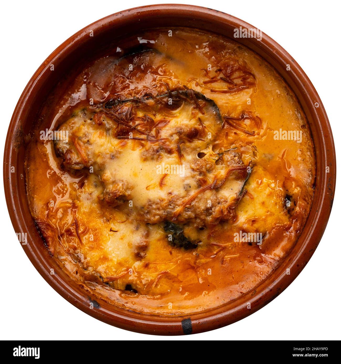 Just cooked moussaka with beef Stock Photo - Alamy