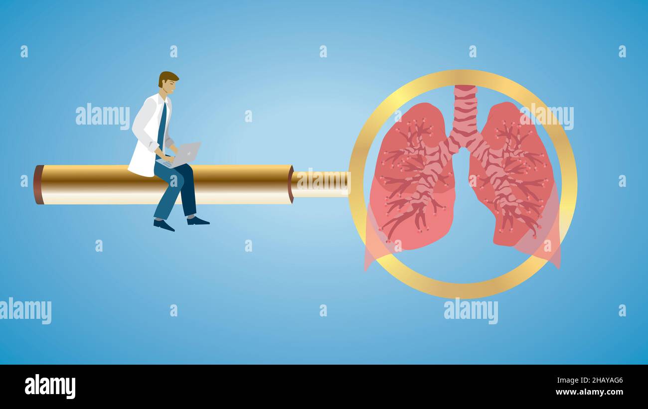 Lung capacity test Stock Vector Images - Alamy