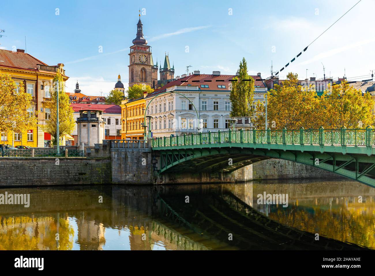 Bridge in Hradec Kralove, Czech Republic Stock Photo - Alamy