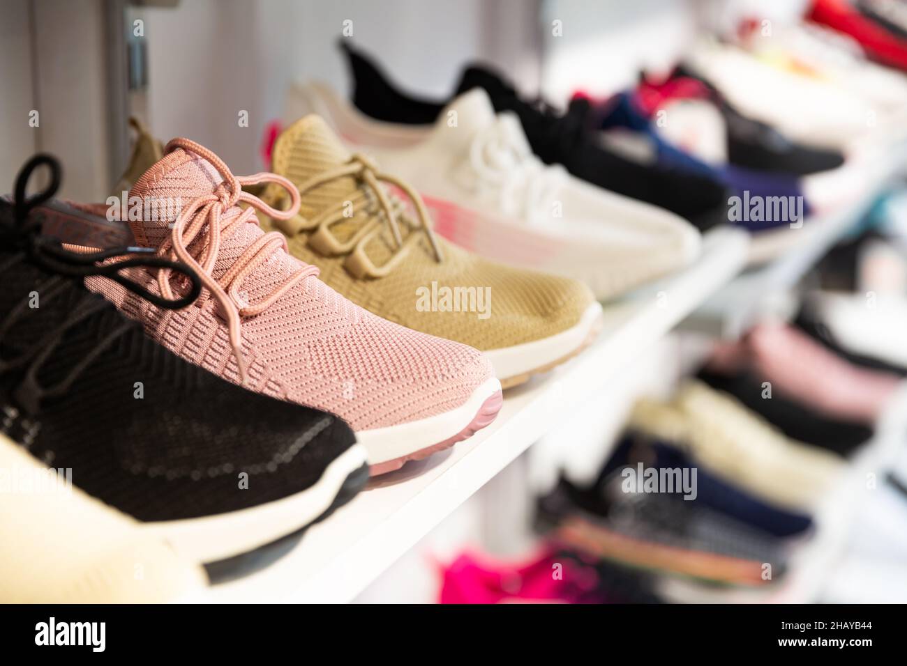 Buying shoes counter hi-res stock photography and images - Alamy