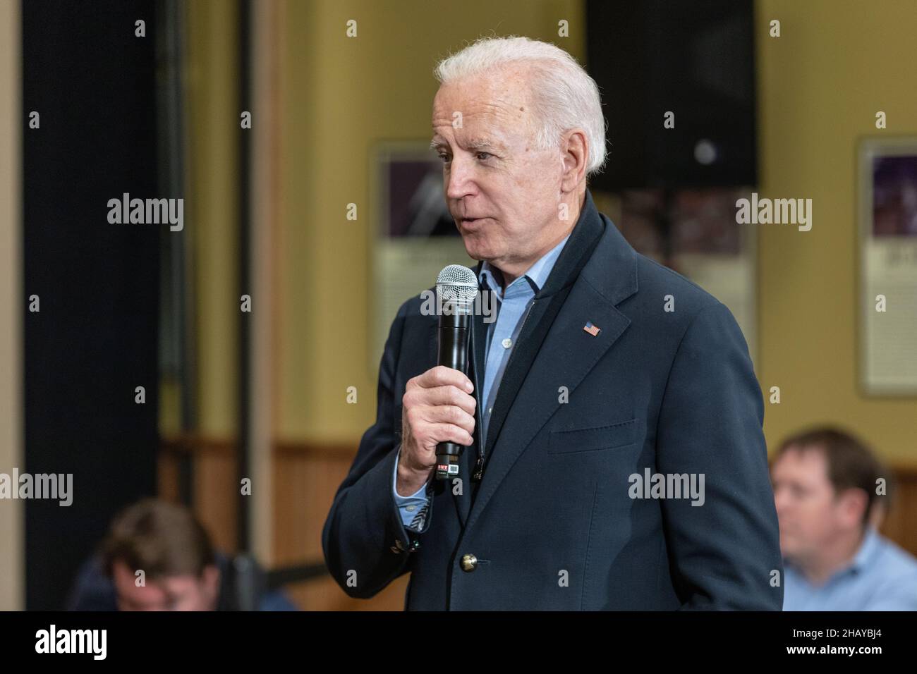 Former Vice President Joe Biden holding a presidential campaign rally ...