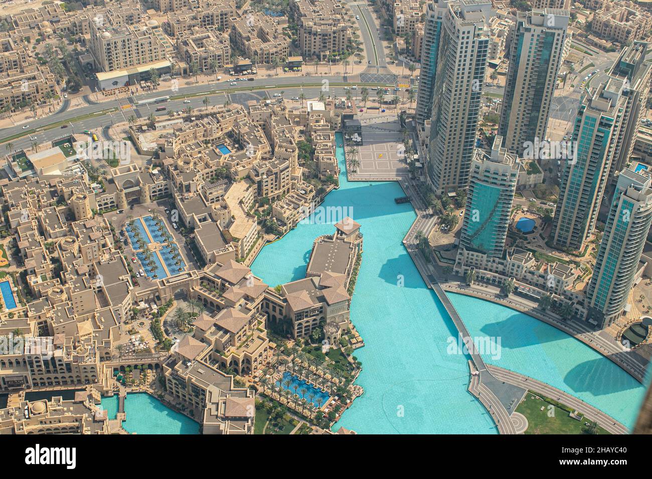 Skyscrapers and urban architecture infrastructure of Dubai downtown and ...