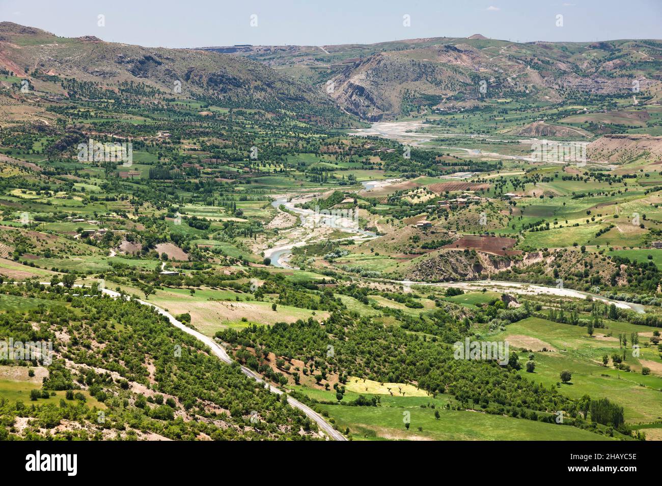Arsameia(Nymphaios), view of Kahta valley, from ancient city of ...