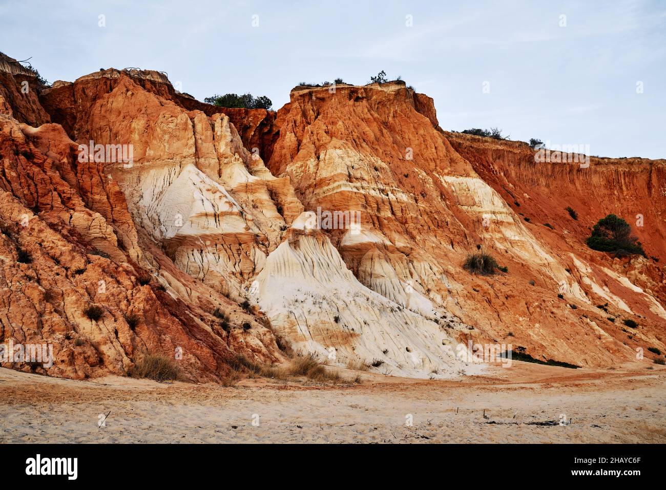 Daytime view of big red cliffs Stock Photo - Alamy