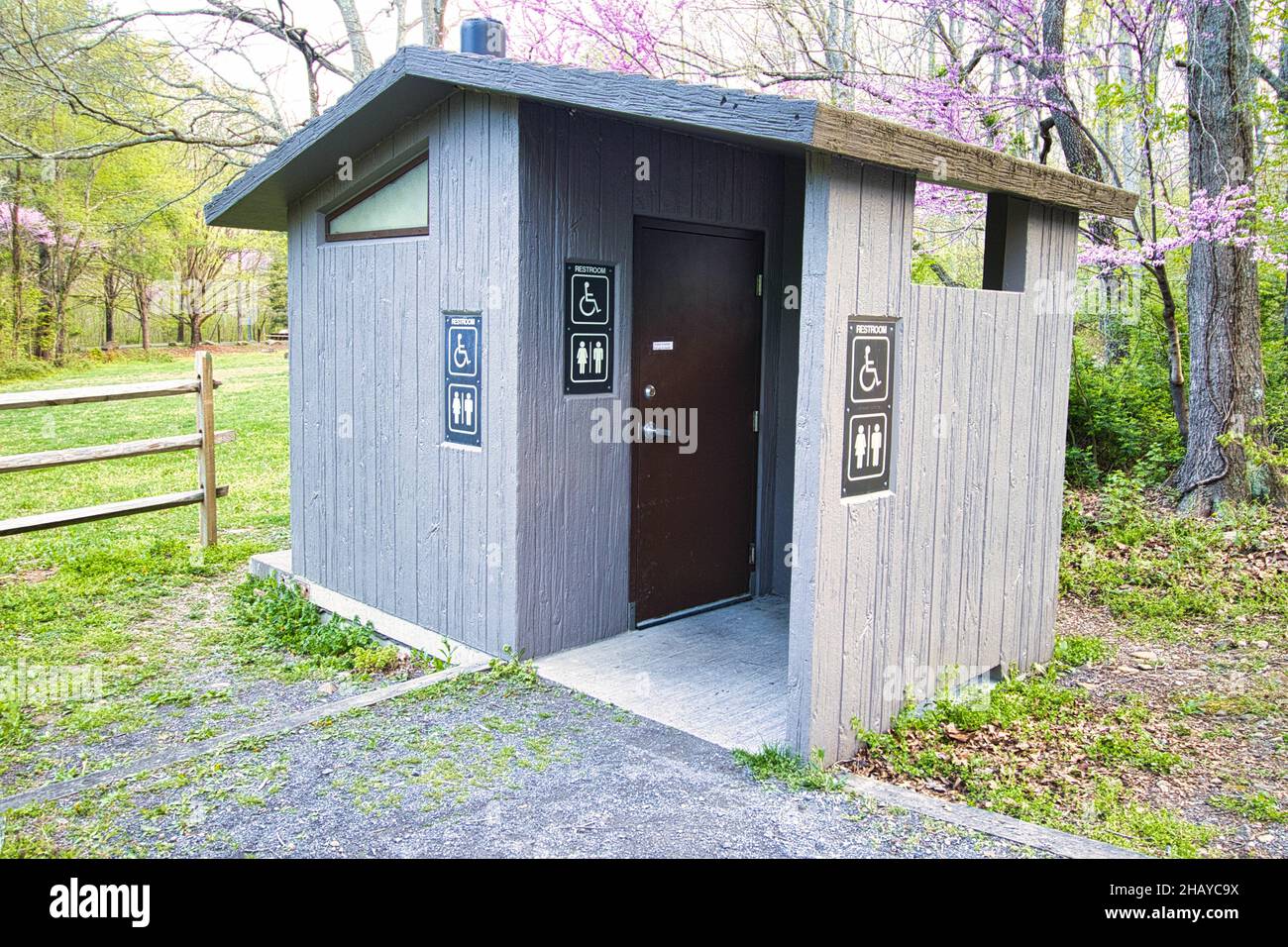 Public toilet in an outdoor area Stock Photo - Alamy