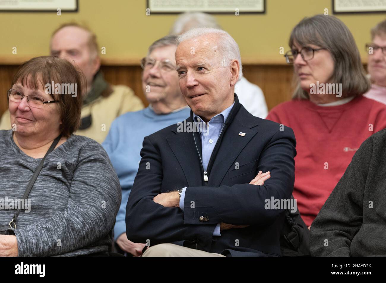 Former Vice President Joe Biden holding a presidential campaign rally ...