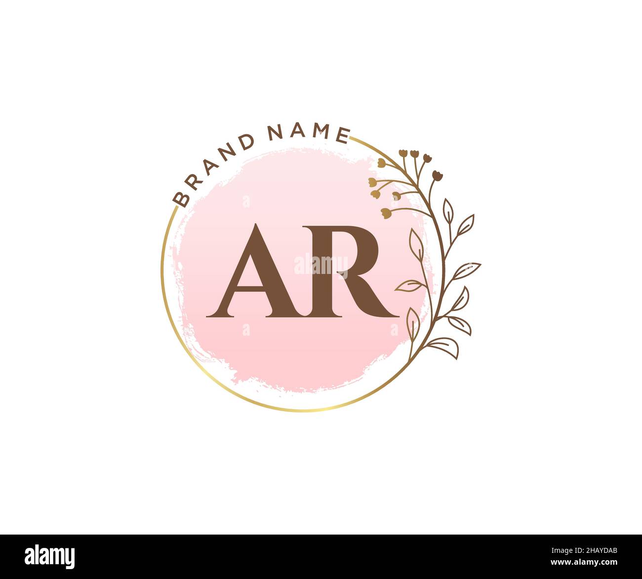 Ar minimal logo hi-res stock photography and images - Alamy
