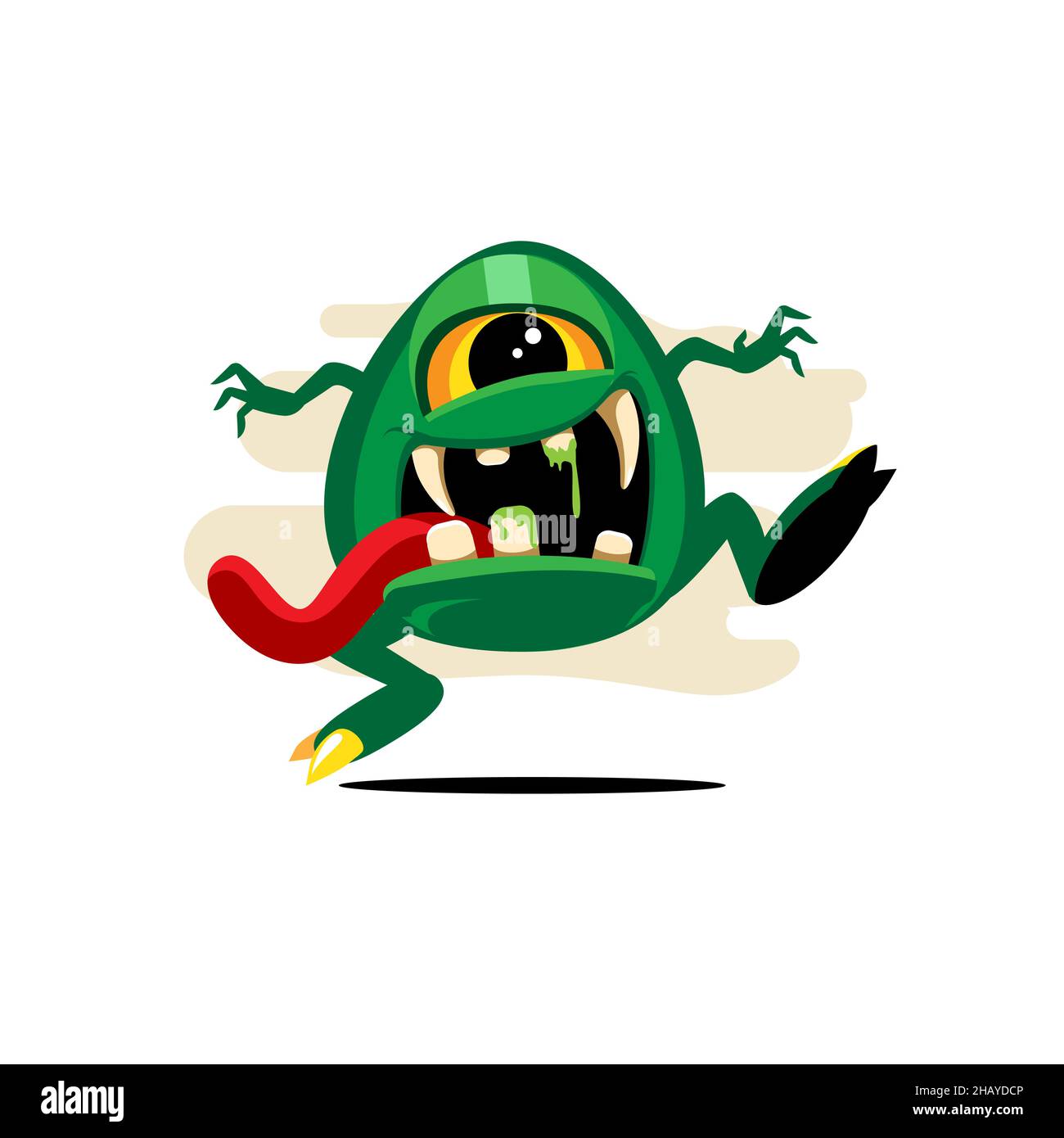 Funny Cyclops monster vector illustration. for logo, poster, t-shirt ...
