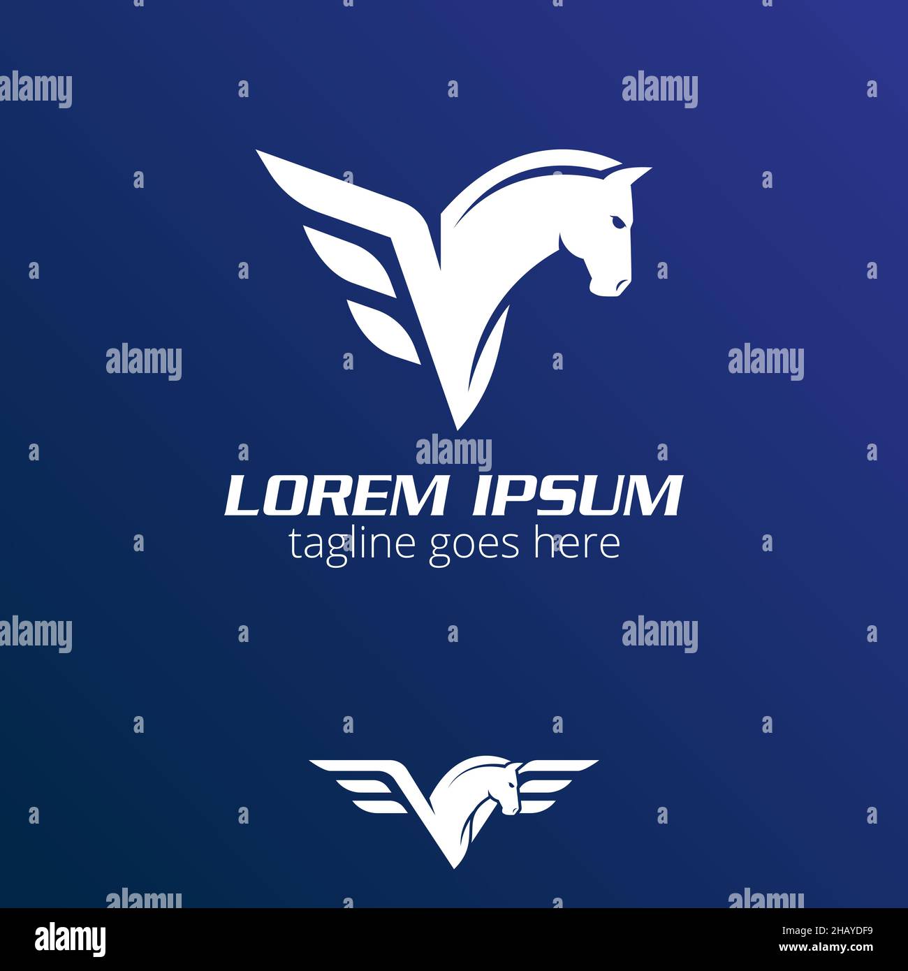 The Flying Horse Pegasus Logo