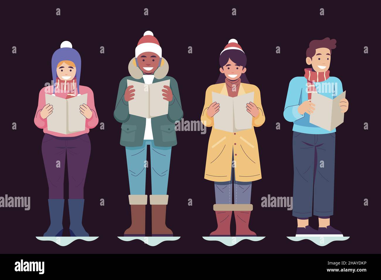 Carol singing event Stock Vector Images - Alamy