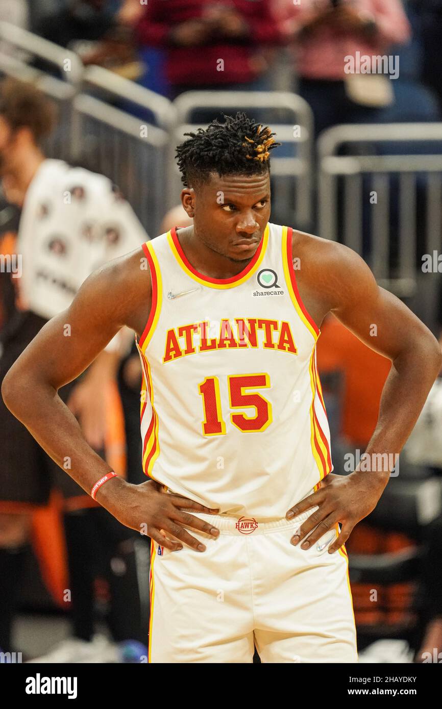 Orlando, Florida, USA, December 15, 2021, Atlanta Hawks Center Clint ...