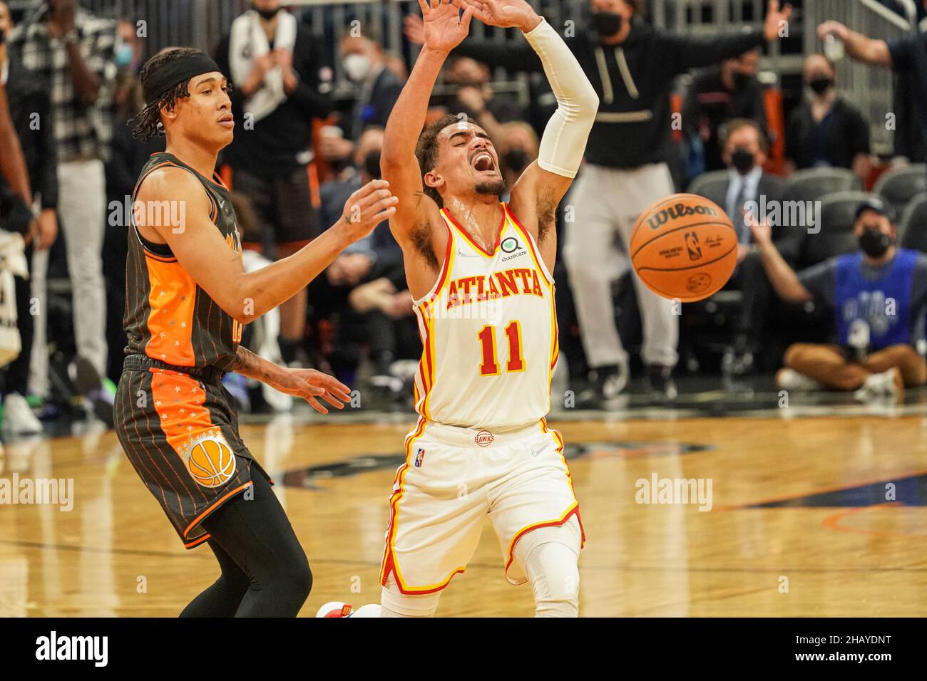 Orlando, Florida, USA, December 15, 2021, Atlanta Hawks Guard Trae ...