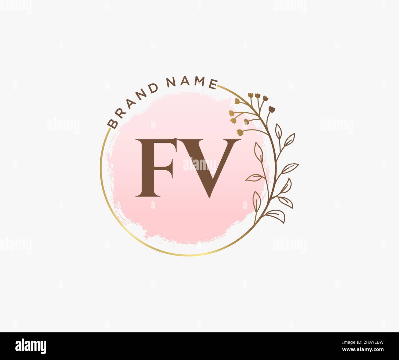 Fv logo design vector vectors hi-res stock photography and images - Alamy