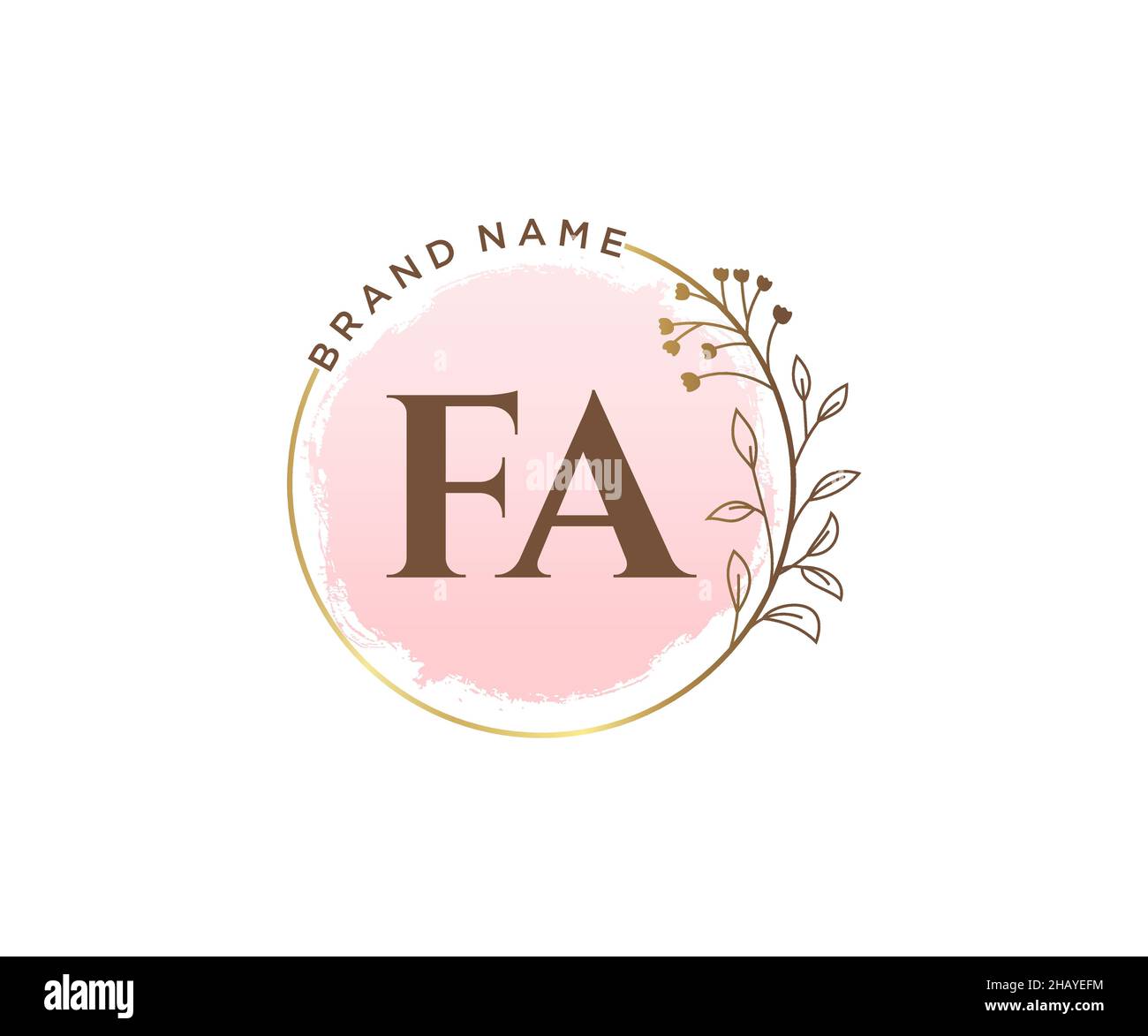 Fa logo design hi-res stock photography and images - Alamy