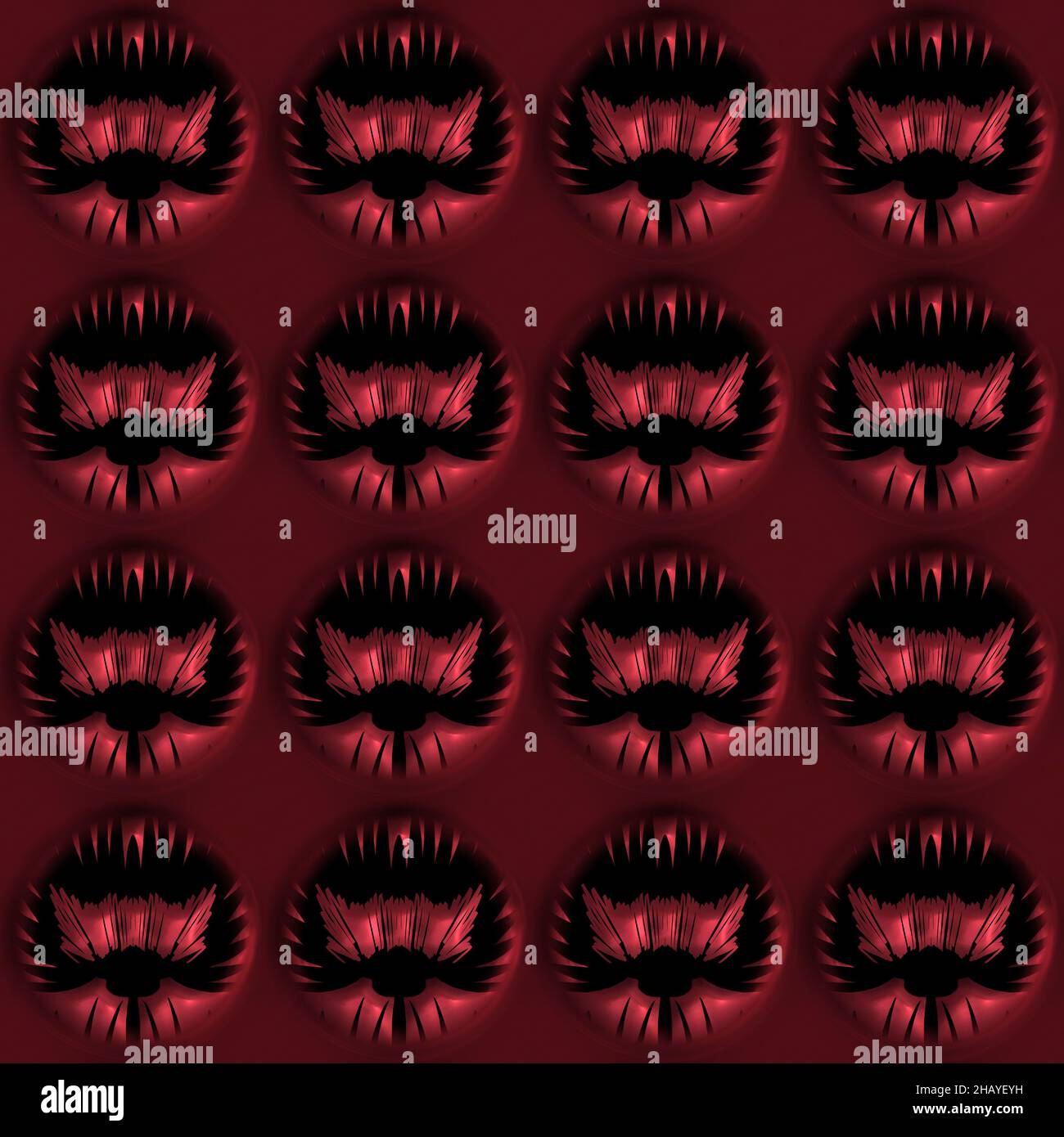 Red metal effect decorative oriental texture. Seamless engraved ...