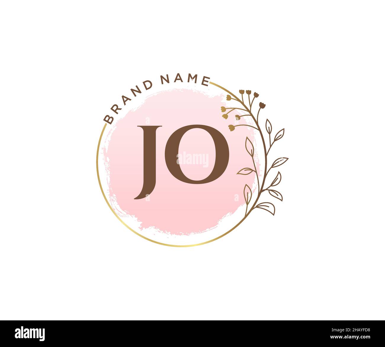 JO feminine logo. Usable for Nature, Salon, Spa, Cosmetic and Beauty ...