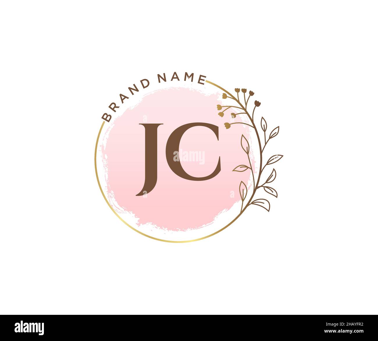 JC feminine logo. Usable for Nature, Salon, Spa, Cosmetic and Beauty ...