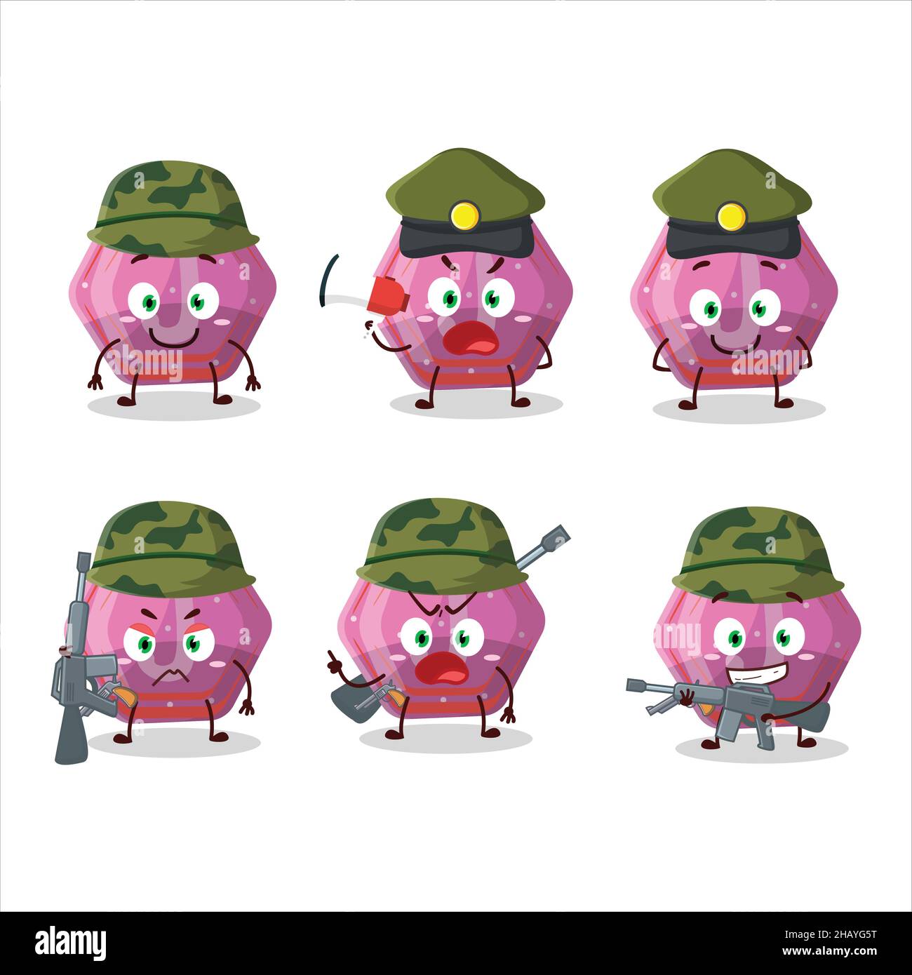 A charming soldier pink gummy candy j cartoon picture bring a gun ...