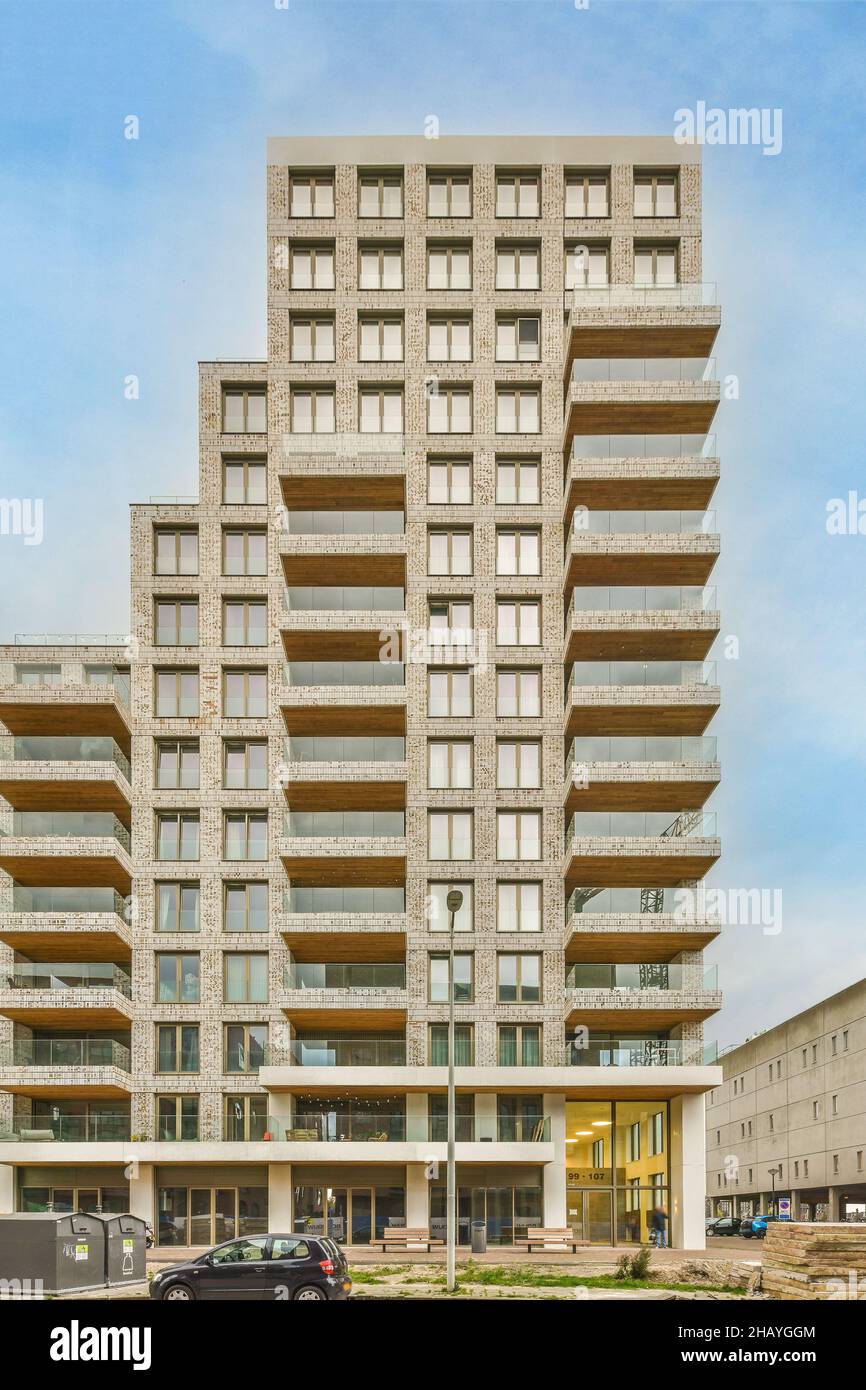 Modern apartment building facade - real estate exterior Stock Photo - Alamy