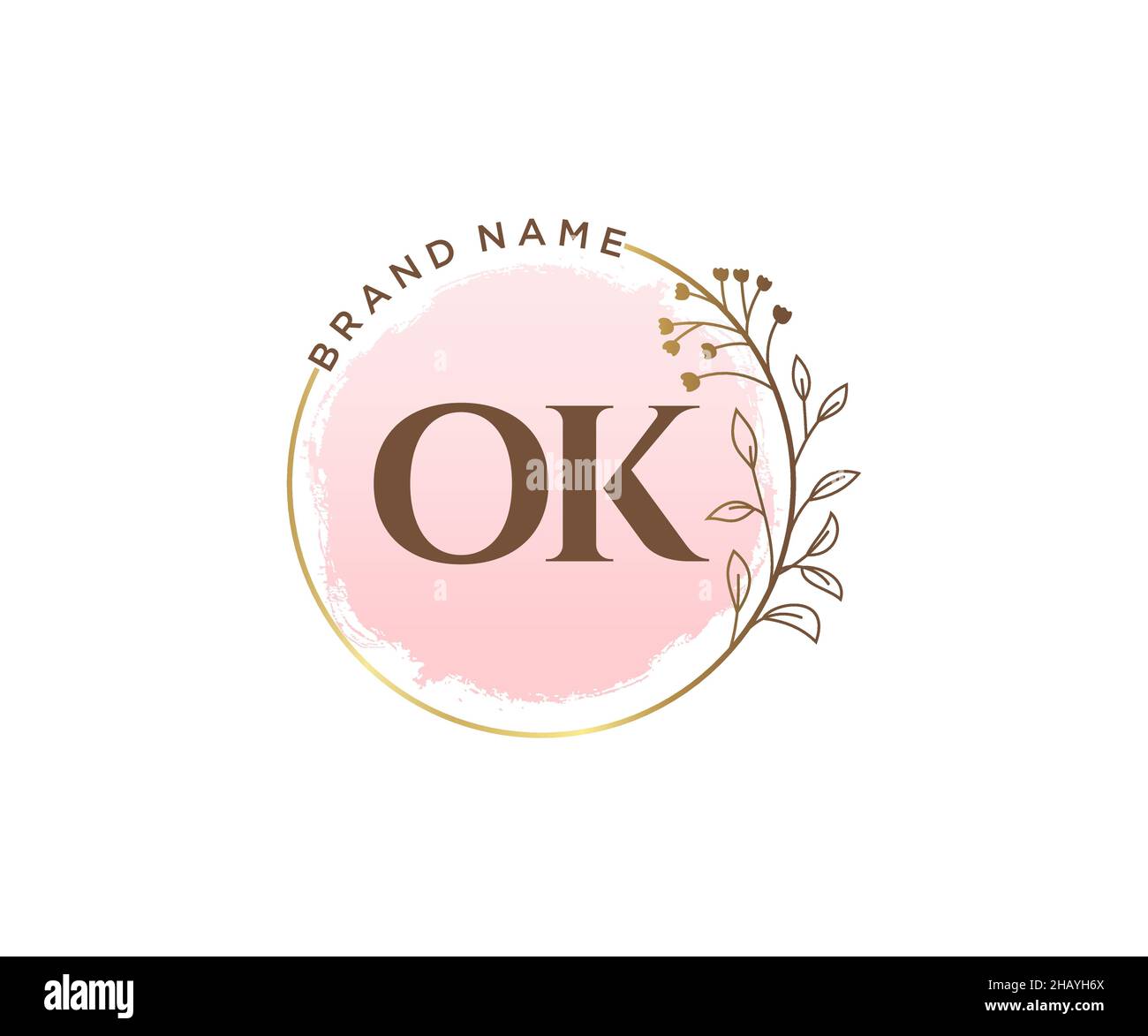 Ok initials logo hi-res stock photography and images - Alamy
