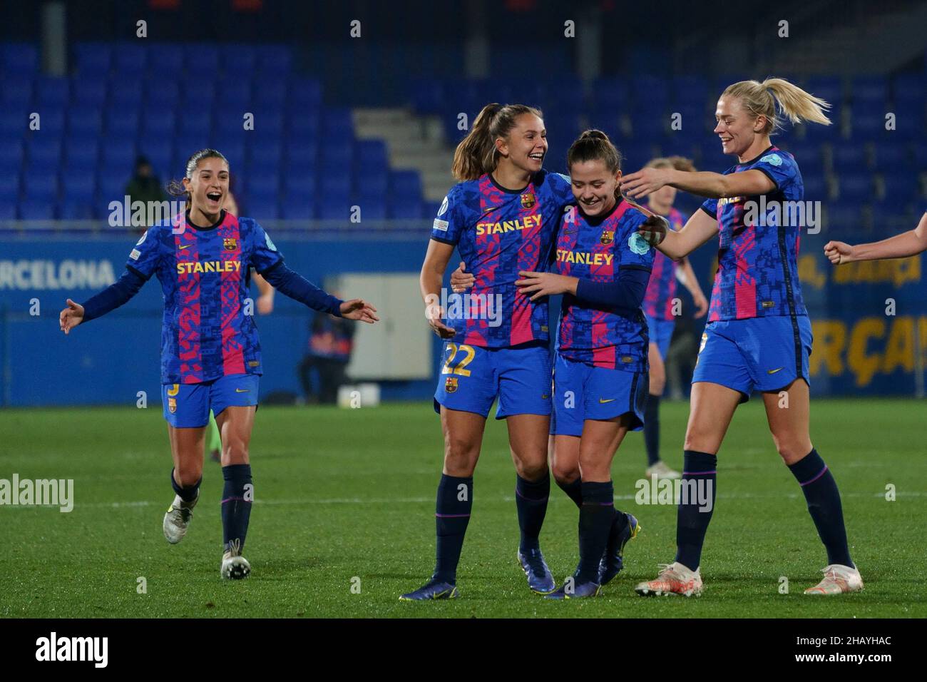 15th December 2021; Johan Cruyff stadium, Barcelona, Spain: women's ...
