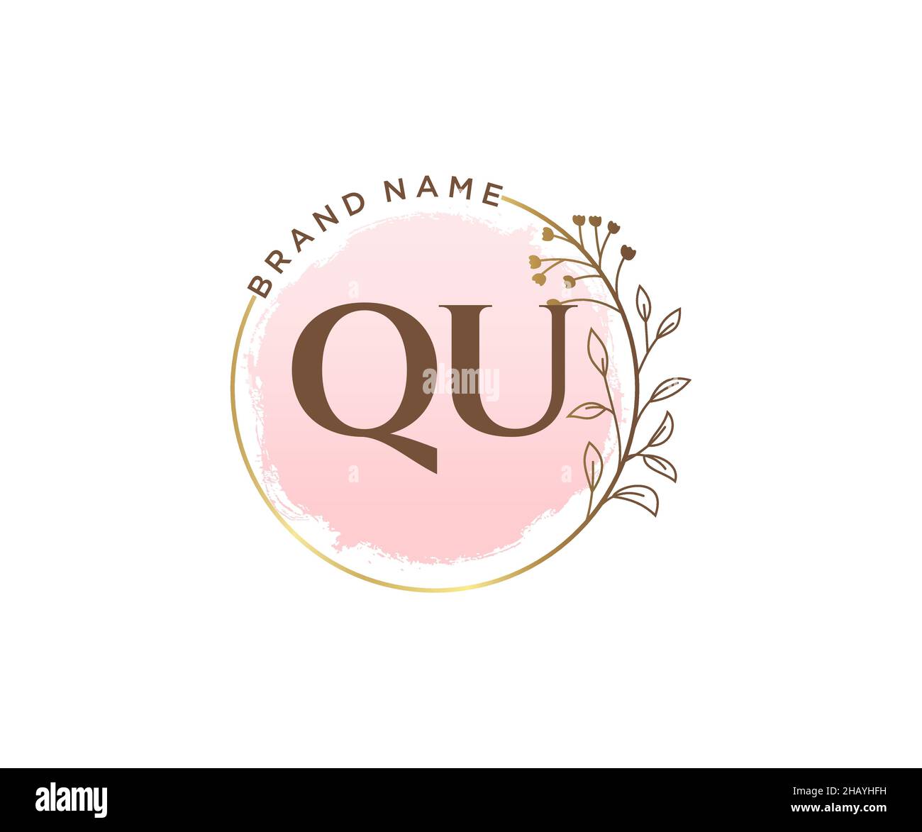 Qu logo vector vectors hi-res stock photography and images - Alamy