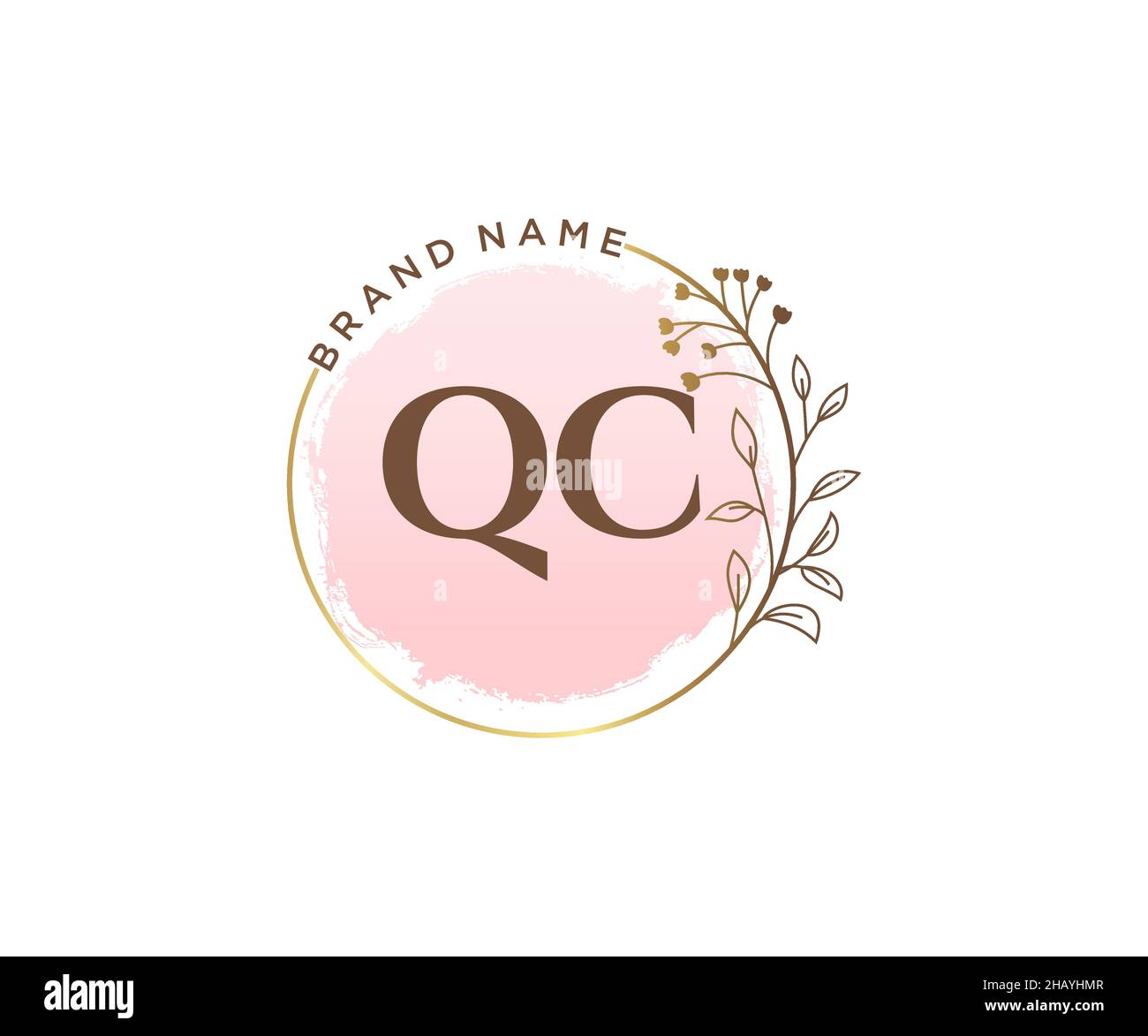 Qc logo design vector vectors hi-res stock photography and images - Alamy