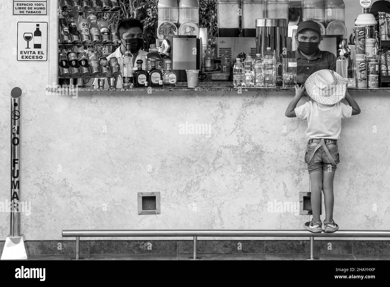 Children bar Black and White Stock Photos & Images - Alamy