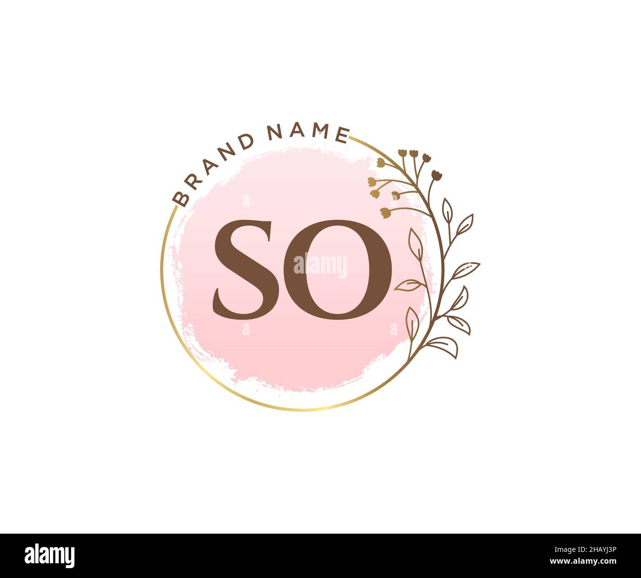 SO feminine logo. Usable for Nature, Salon, Spa, Cosmetic and Beauty ...