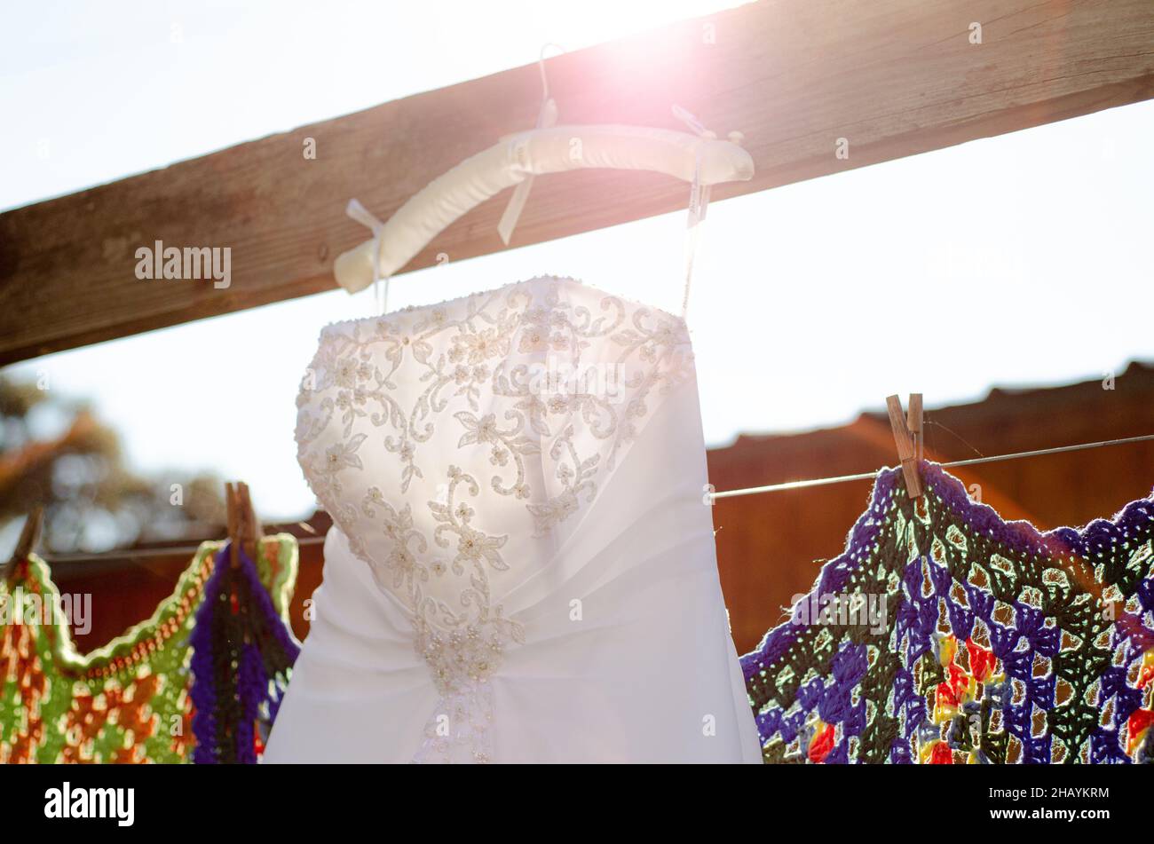 Traditional clothes hanger hi-res stock photography and images - Alamy