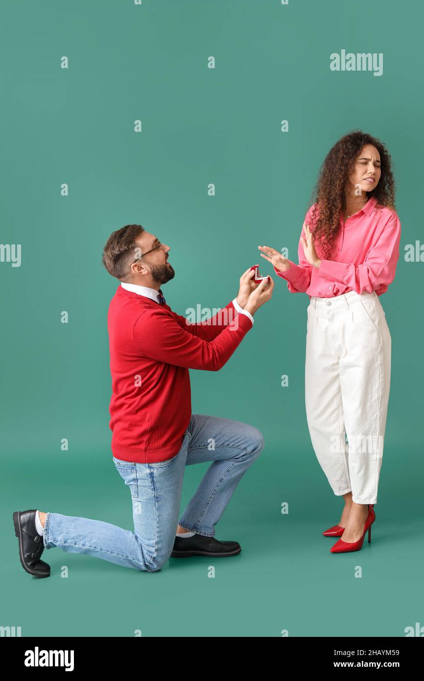 African american man rejecting hi-res stock photography and images - Alamy