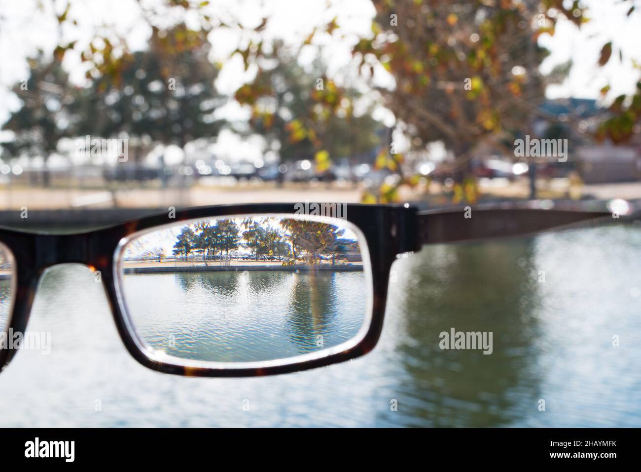 Landscape through glasses hi-res stock photography and images - Alamy