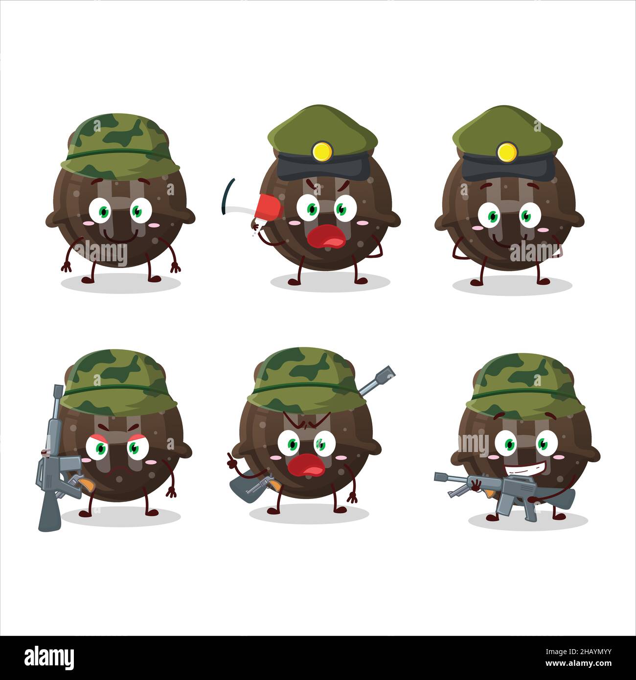 A charming soldier chocolate gummy candy H cartoon picture bring a gun ...