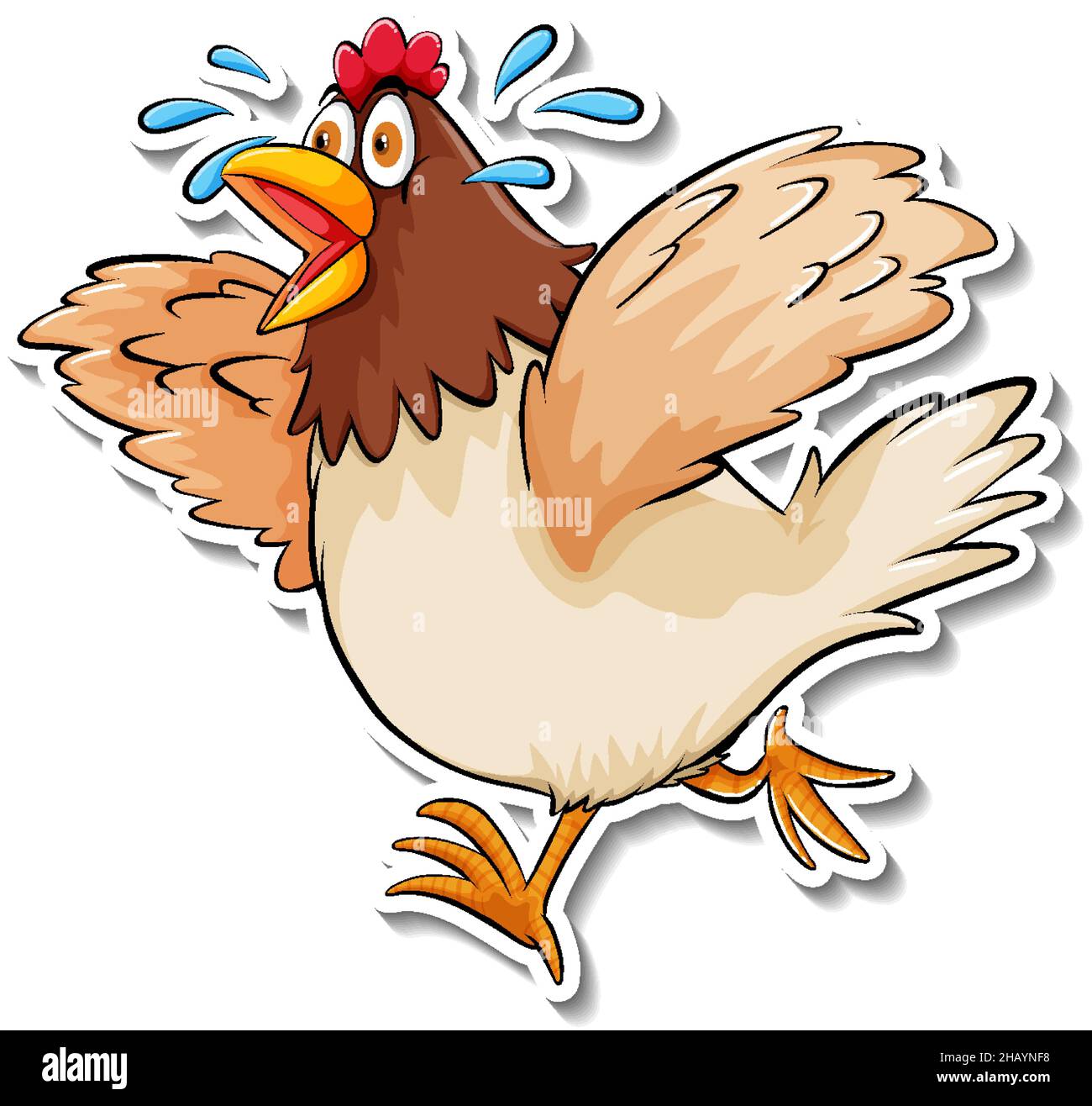 African chicken hen Stock Vector Images - Alamy