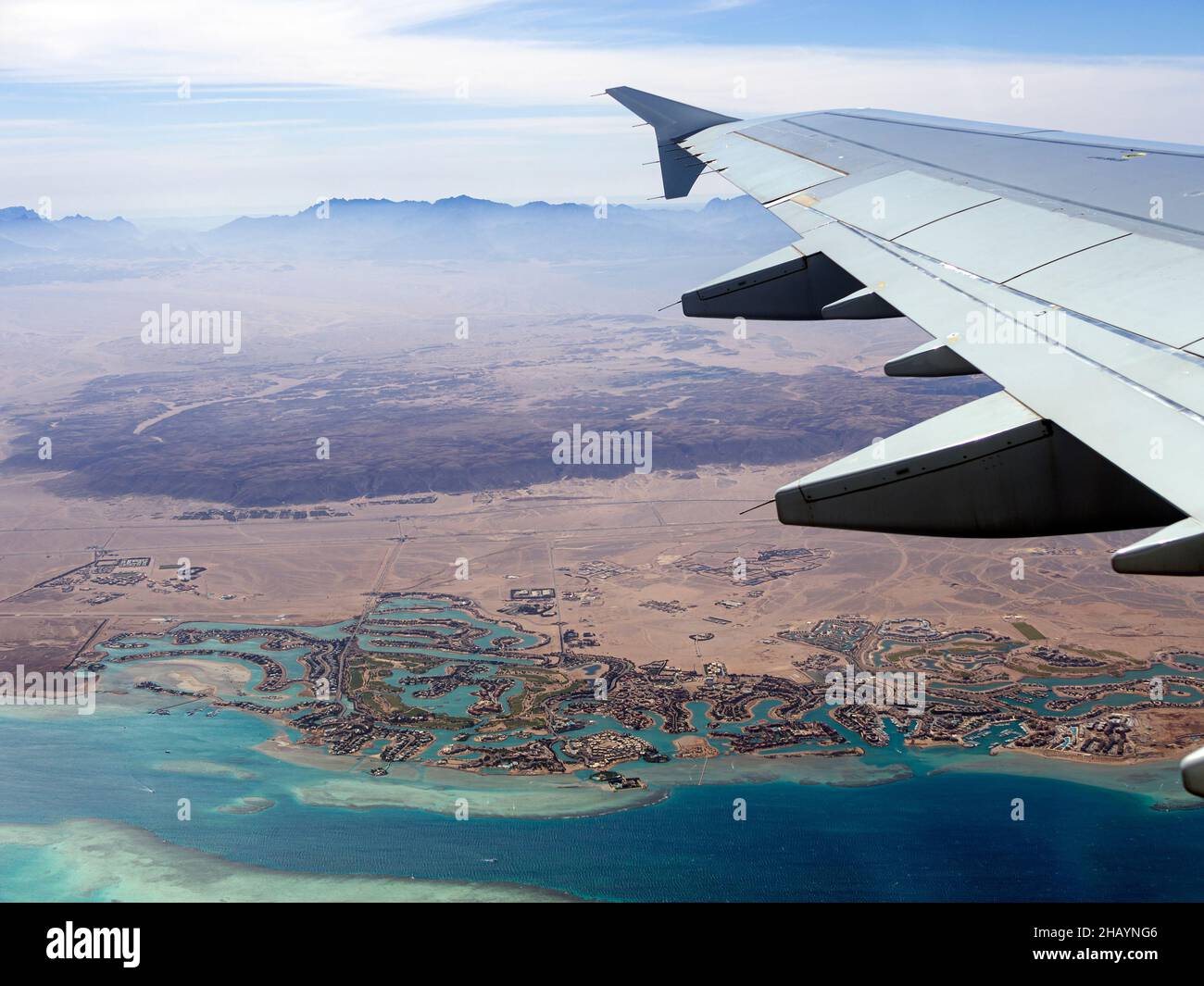 Aerial view above the clouds and sky, Inspiration concept. Travel ...