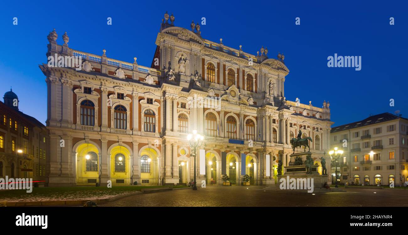 Palazzo carignano exterior hi-res stock photography and images - Alamy