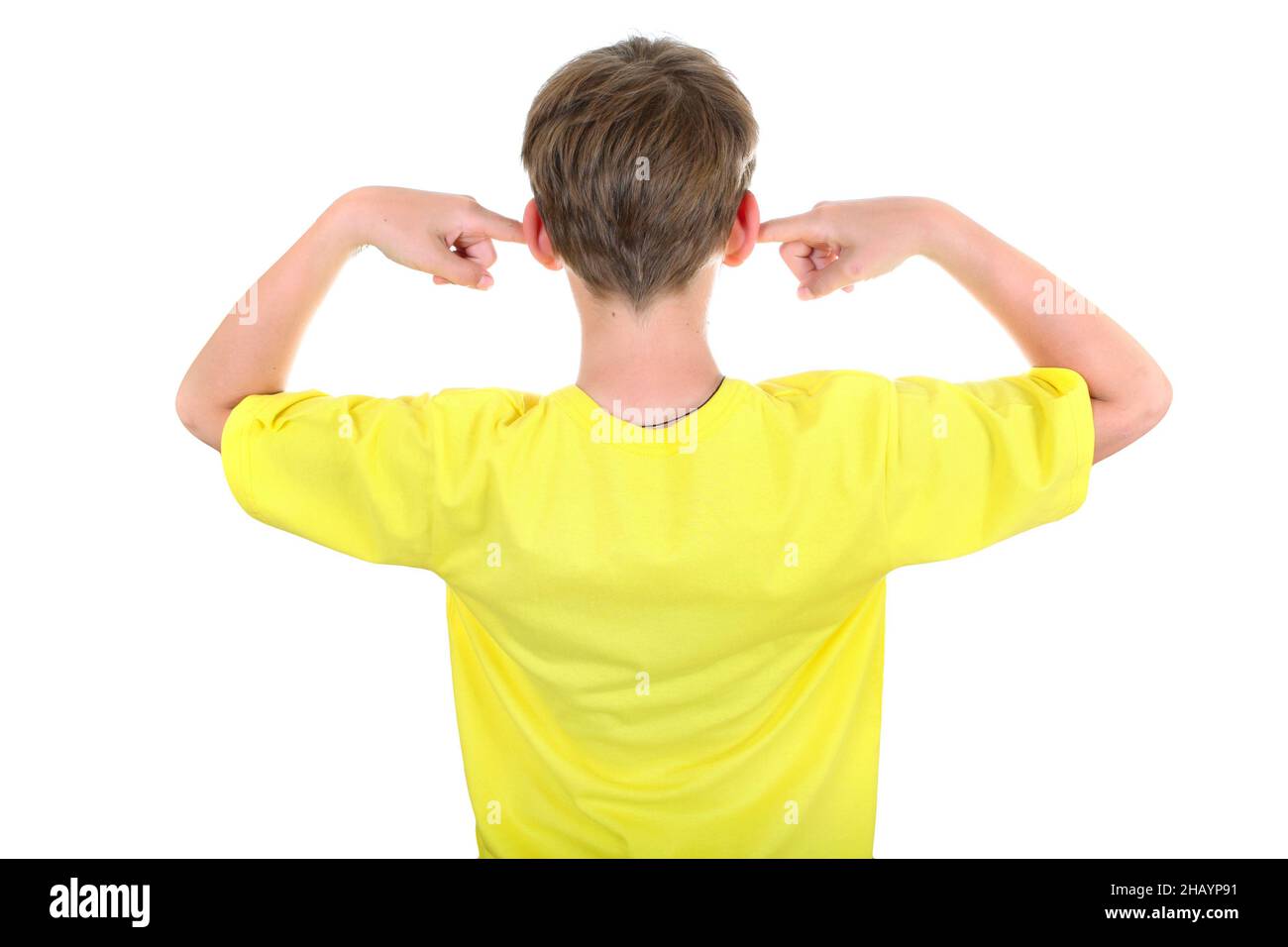 Cover ears hi-res stock photography and images - Alamy