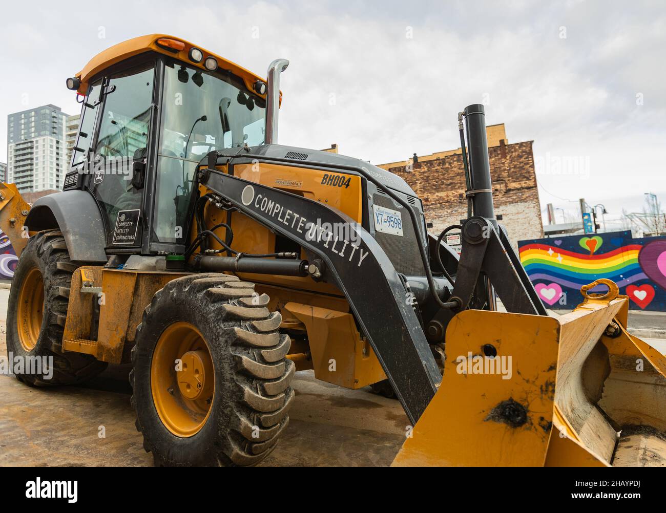 John deere backhoe hi-res stock photography and images - Alamy