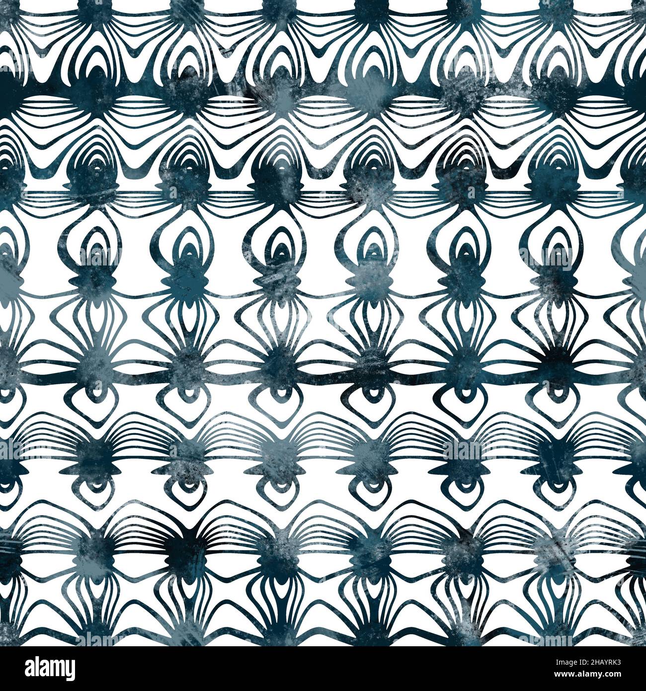 Seamless navy blue and white abstract grungy seamless surface pattern ...