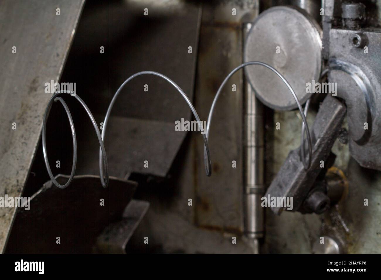 Production of independent springs for mattresses. Independent spring ...