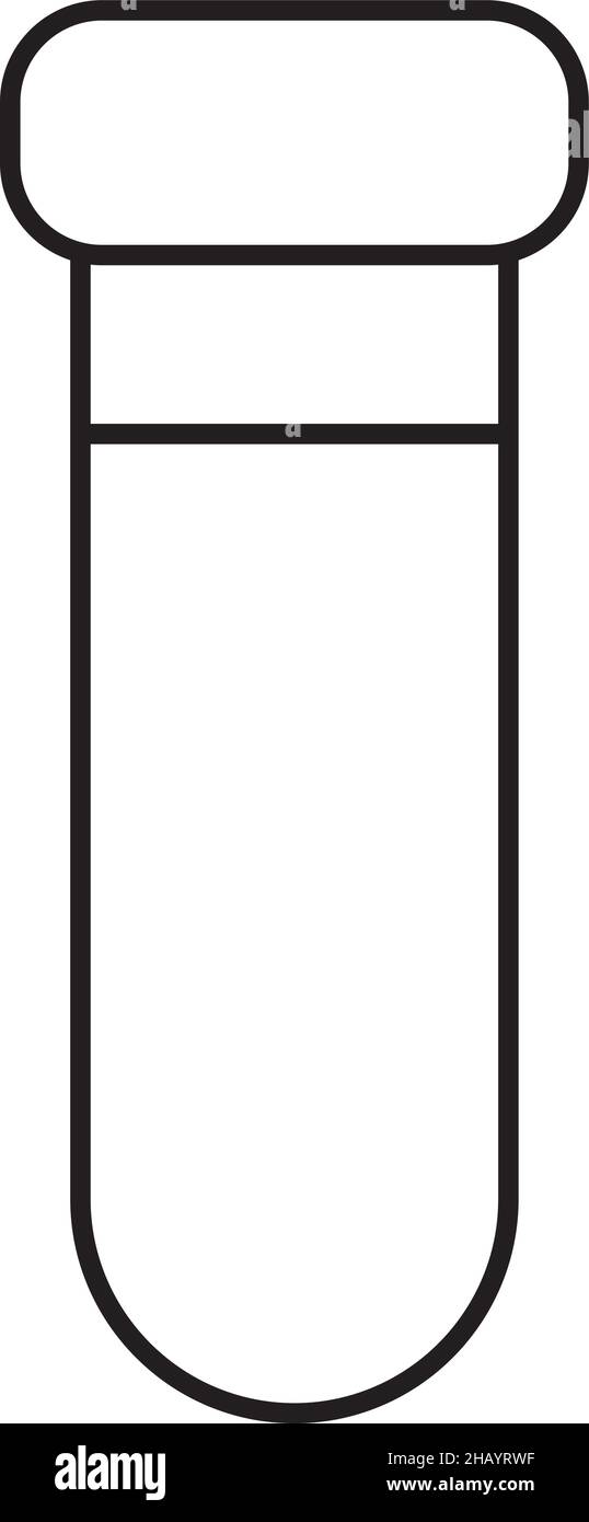test tube on white background Stock Vector Image & Art - Alamy