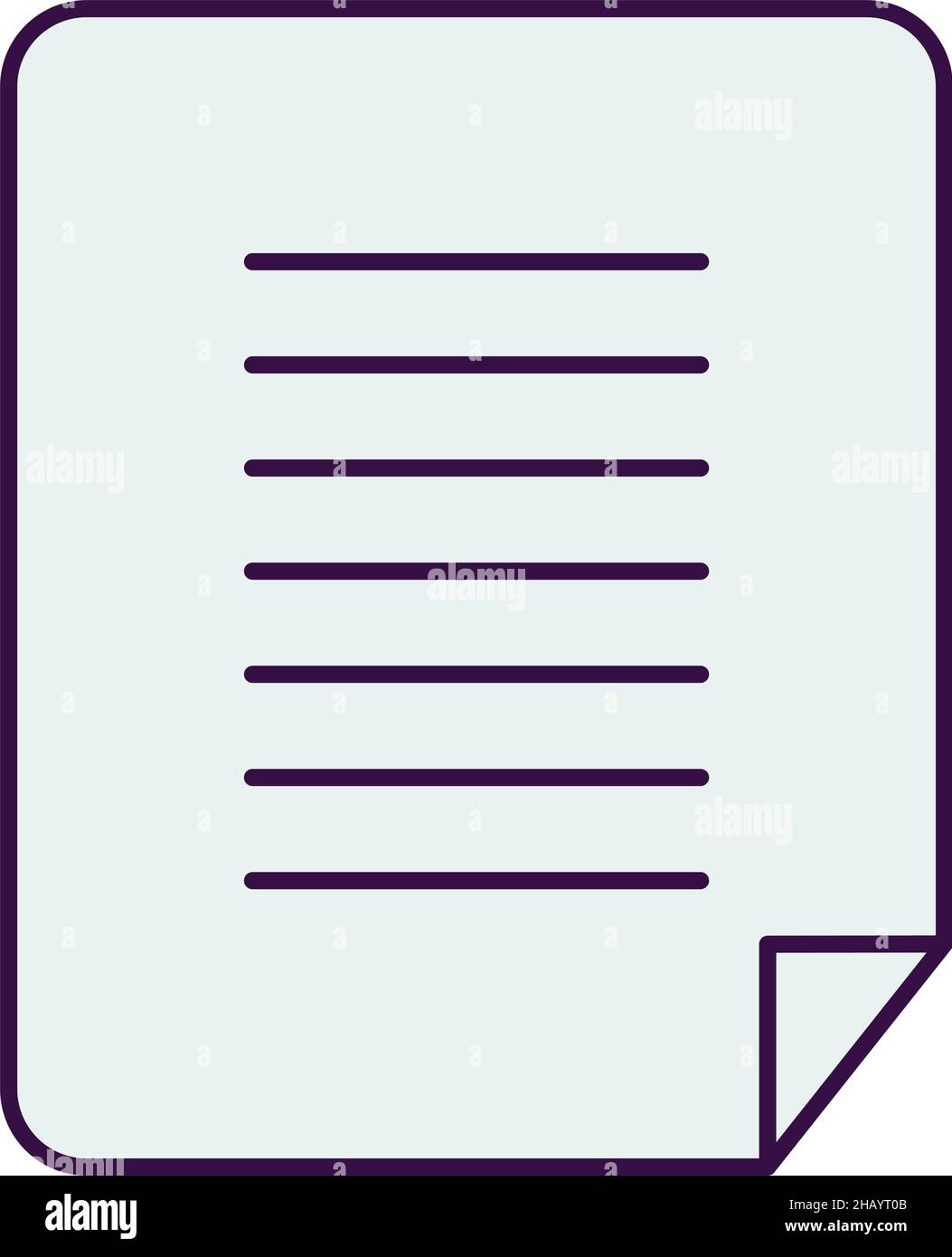document page icon on white background Stock Vector Image & Art - Alamy