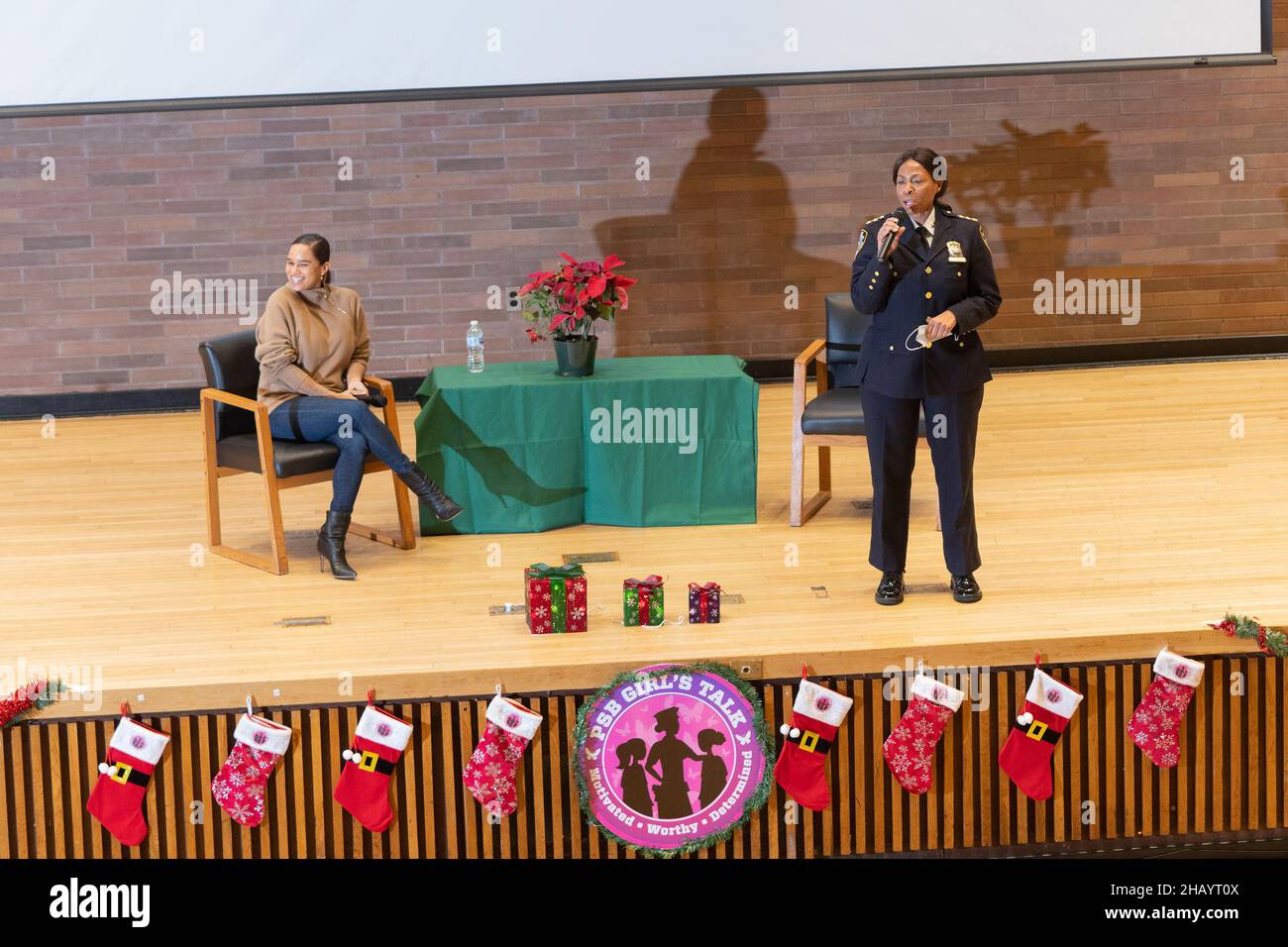 New York, USA. 15th Dec, 2021. Chief of Patrol Juanita Holmes hosts ...
