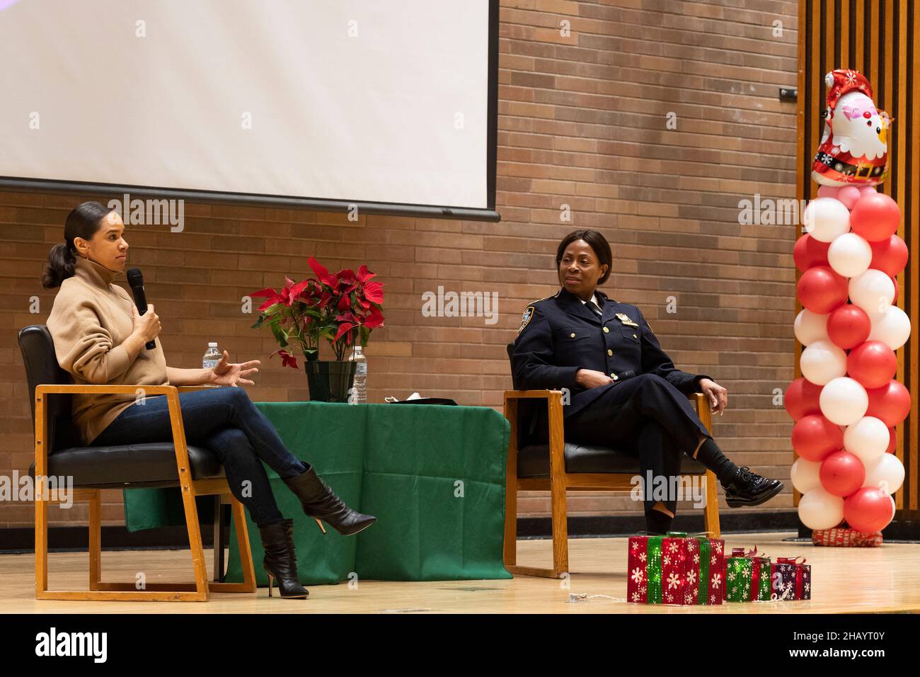 New York, USA. 15th Dec, 2021. Chief of Patrol Juanita Holmes hosts ...